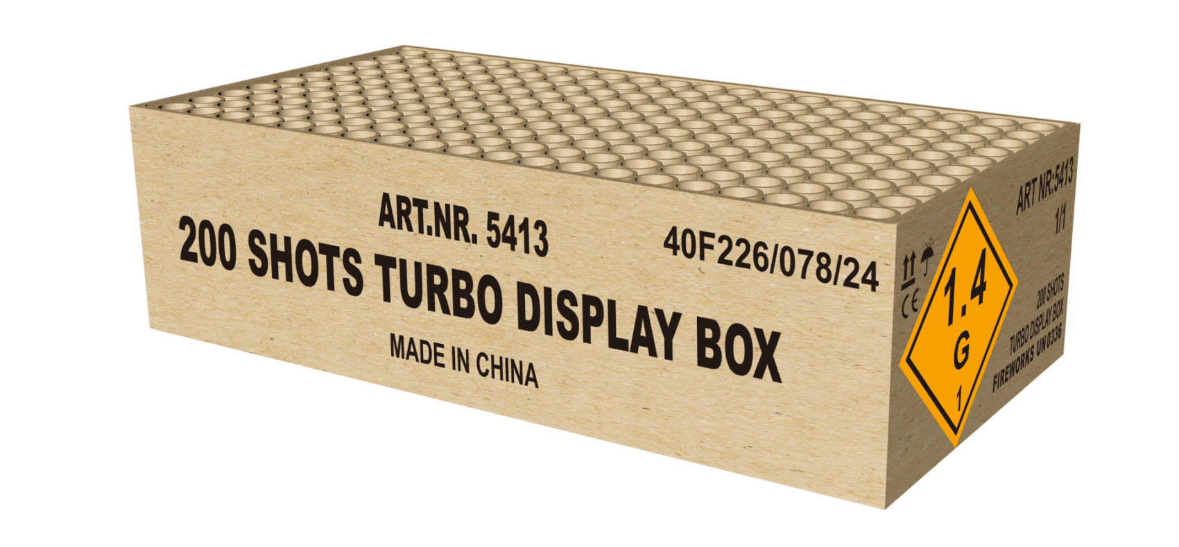 TURBO DISPLAY BOX 200sh. - Vuurwerkoutlet Steenwijk
